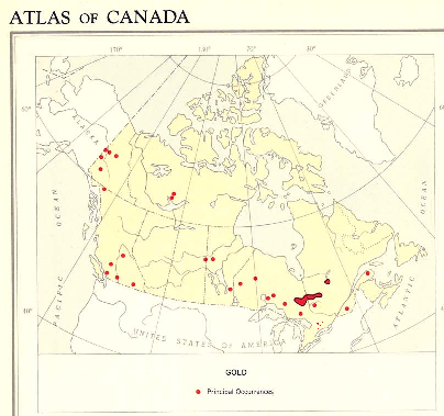 Prospectors Canada: Maps of gold mining Sites in Canada