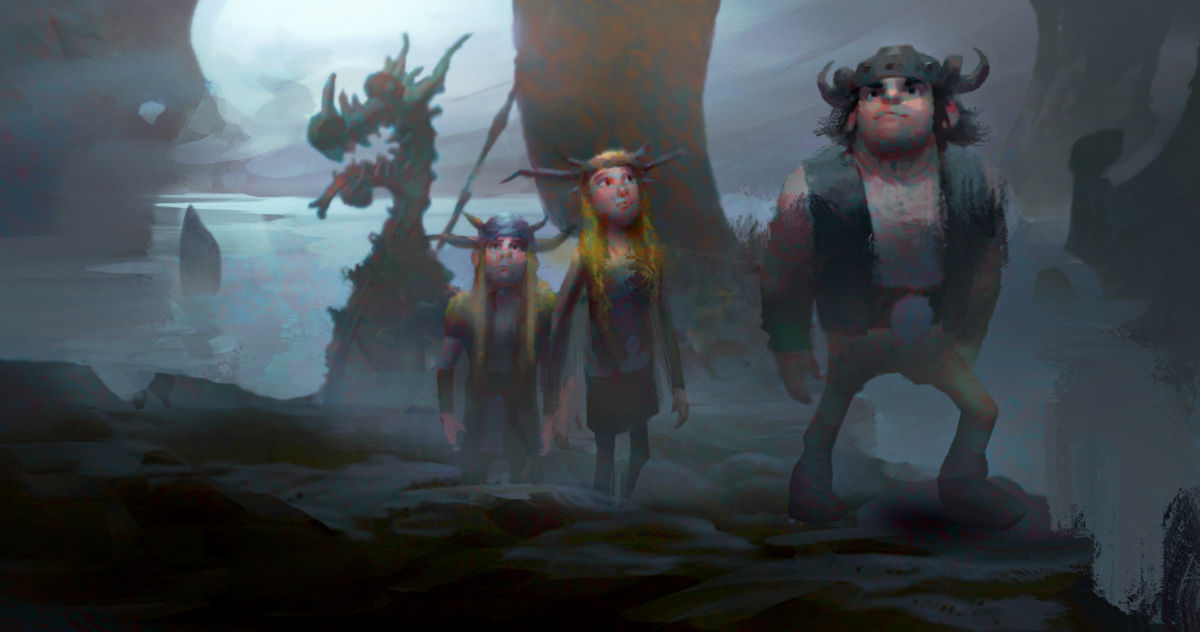 Nathan Fowkes Art: How to Train Your Dragon Color Key