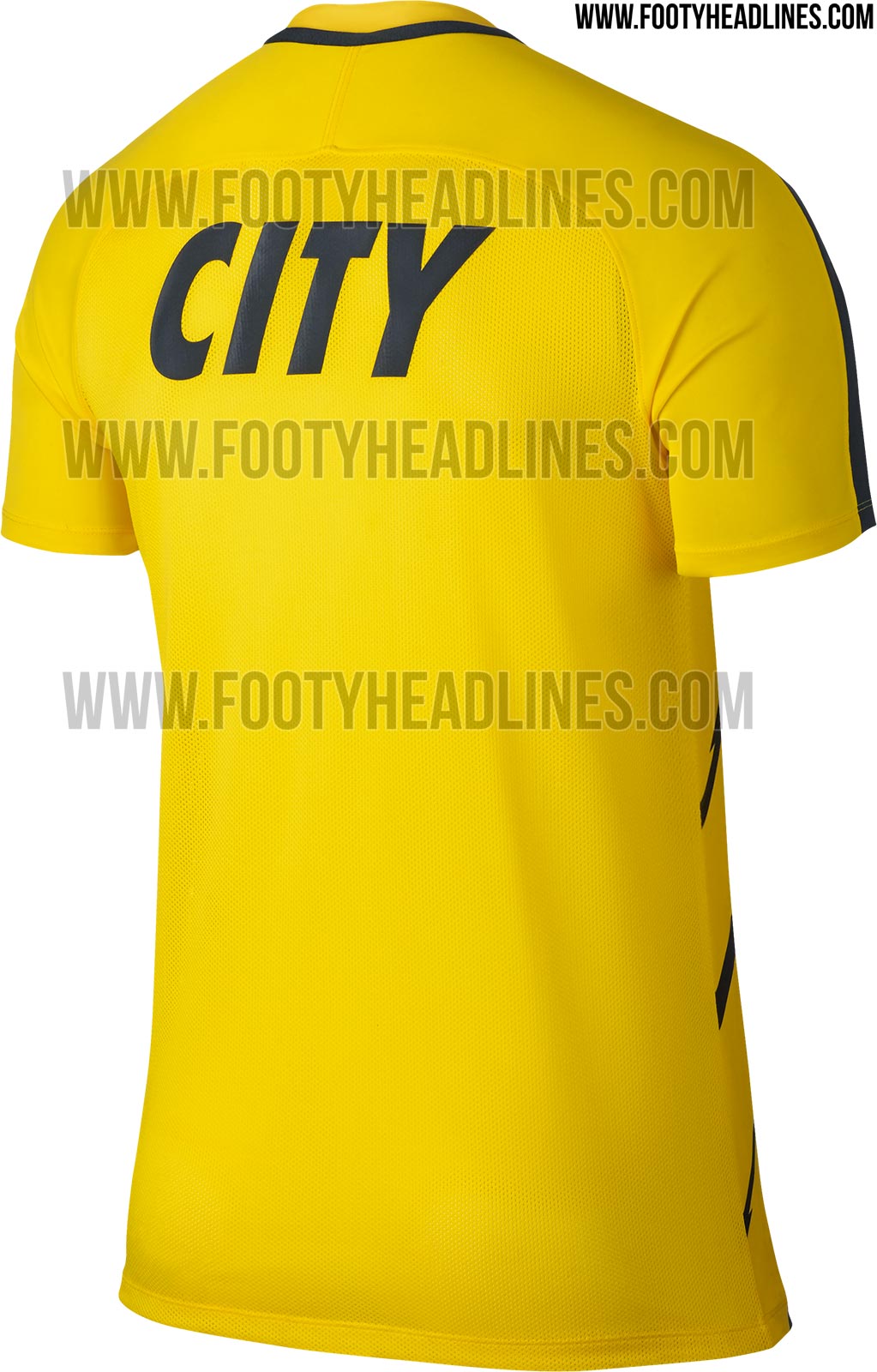 Opti Yellow Manchester City 2017 Pre-Match and Training Kits Released ...