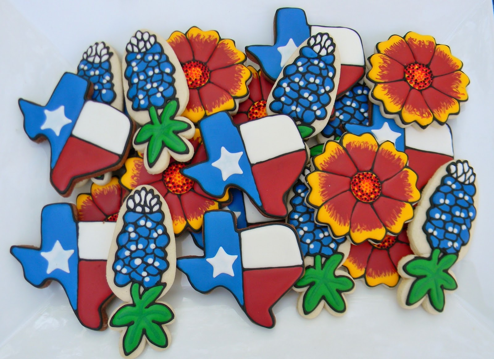 Sweet Melissa's Cookies: Texas Theme Cookies