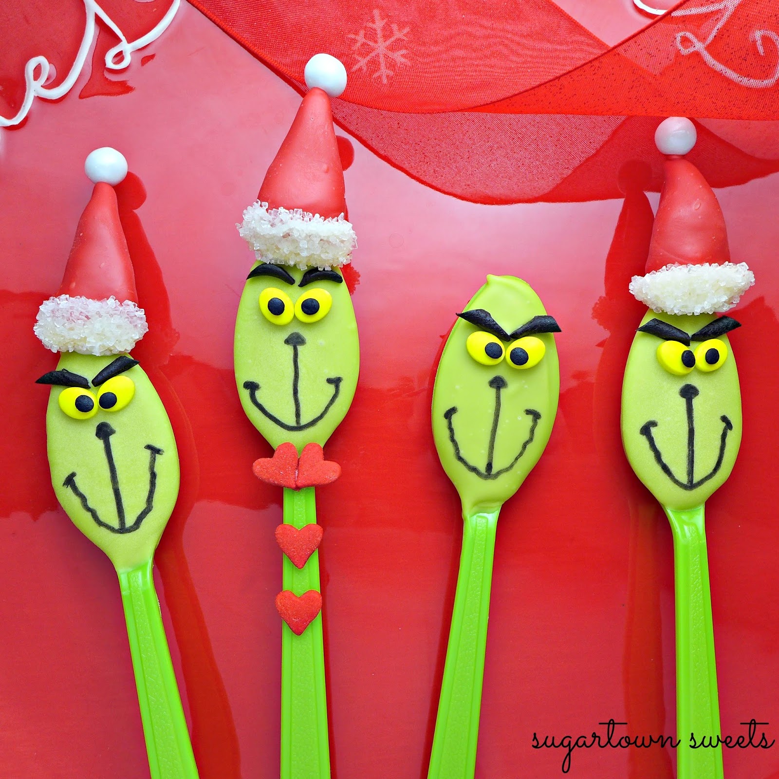 Sugartown Sweets: Grinch Candy Spoons