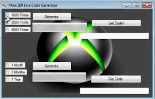 Free Generators: Xbox Live Gold Code Generator 2013