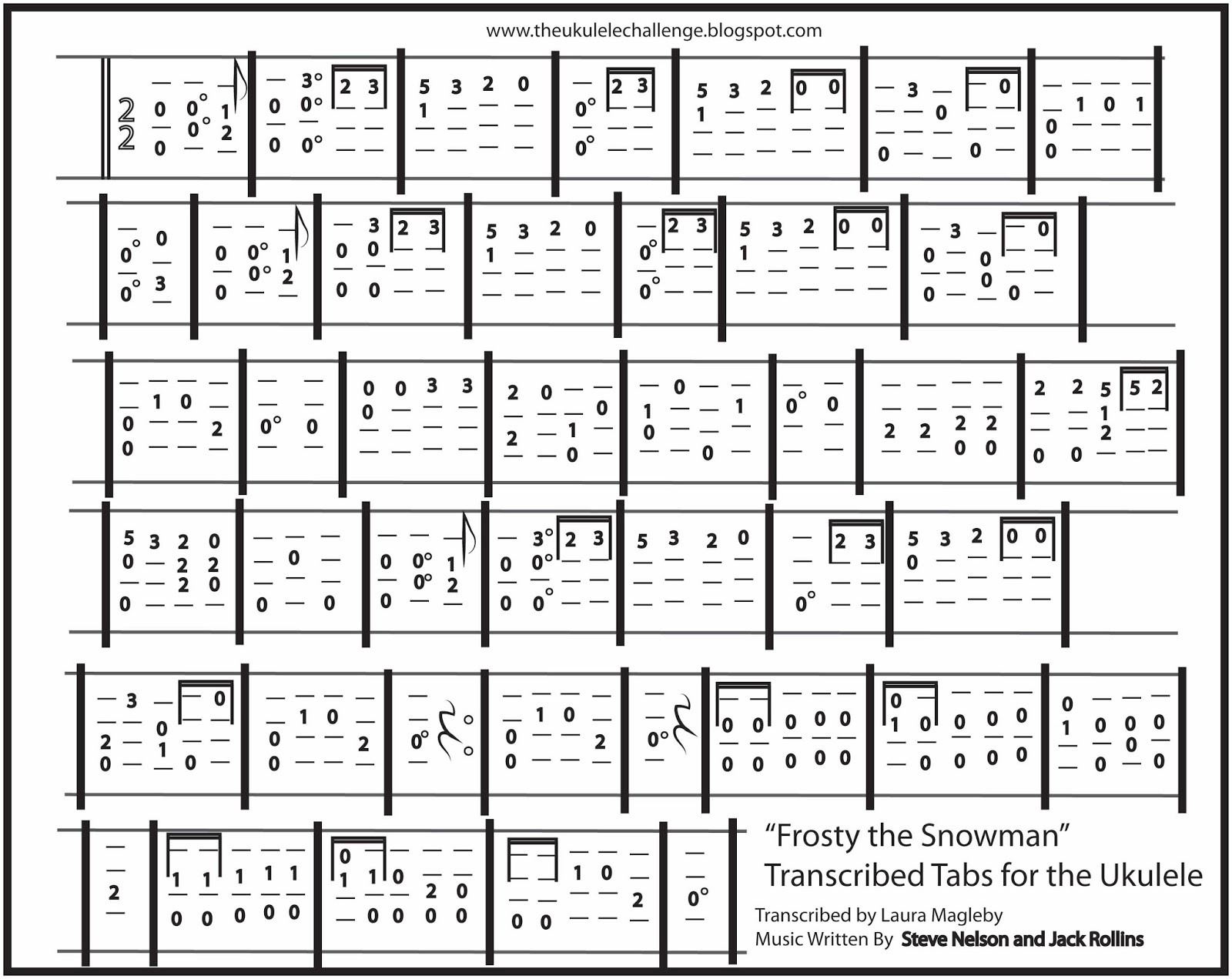 The Ukulele Challenge: "Let it Snow! Let It Snow! Let It Snow ...