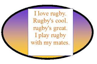 Room 3: Rugby poems by room 3