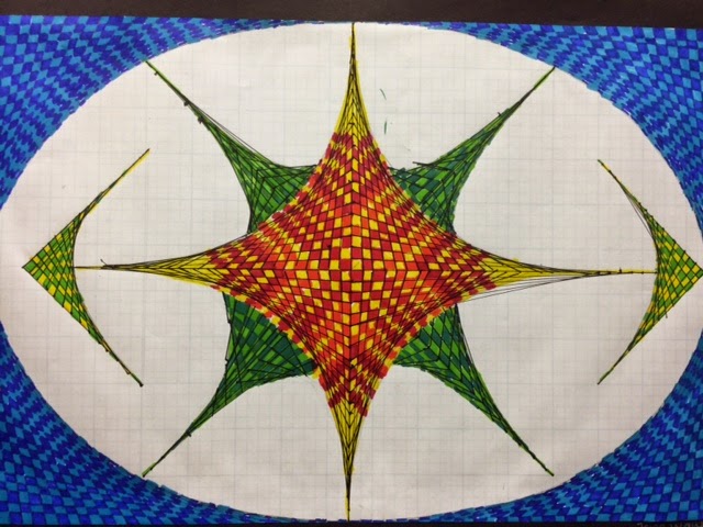 Mrs. Wille's Art Room: Parabolic line drawings