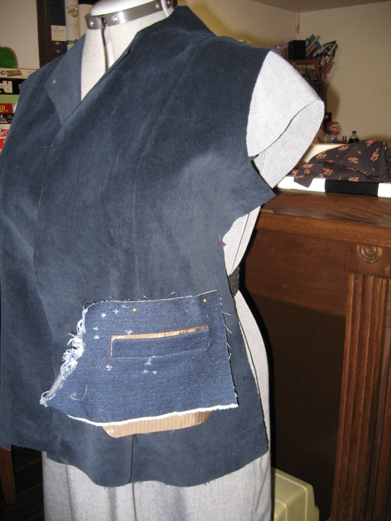 Sewing on Pins: Corduroy Fall Jacket - Welt Pockets