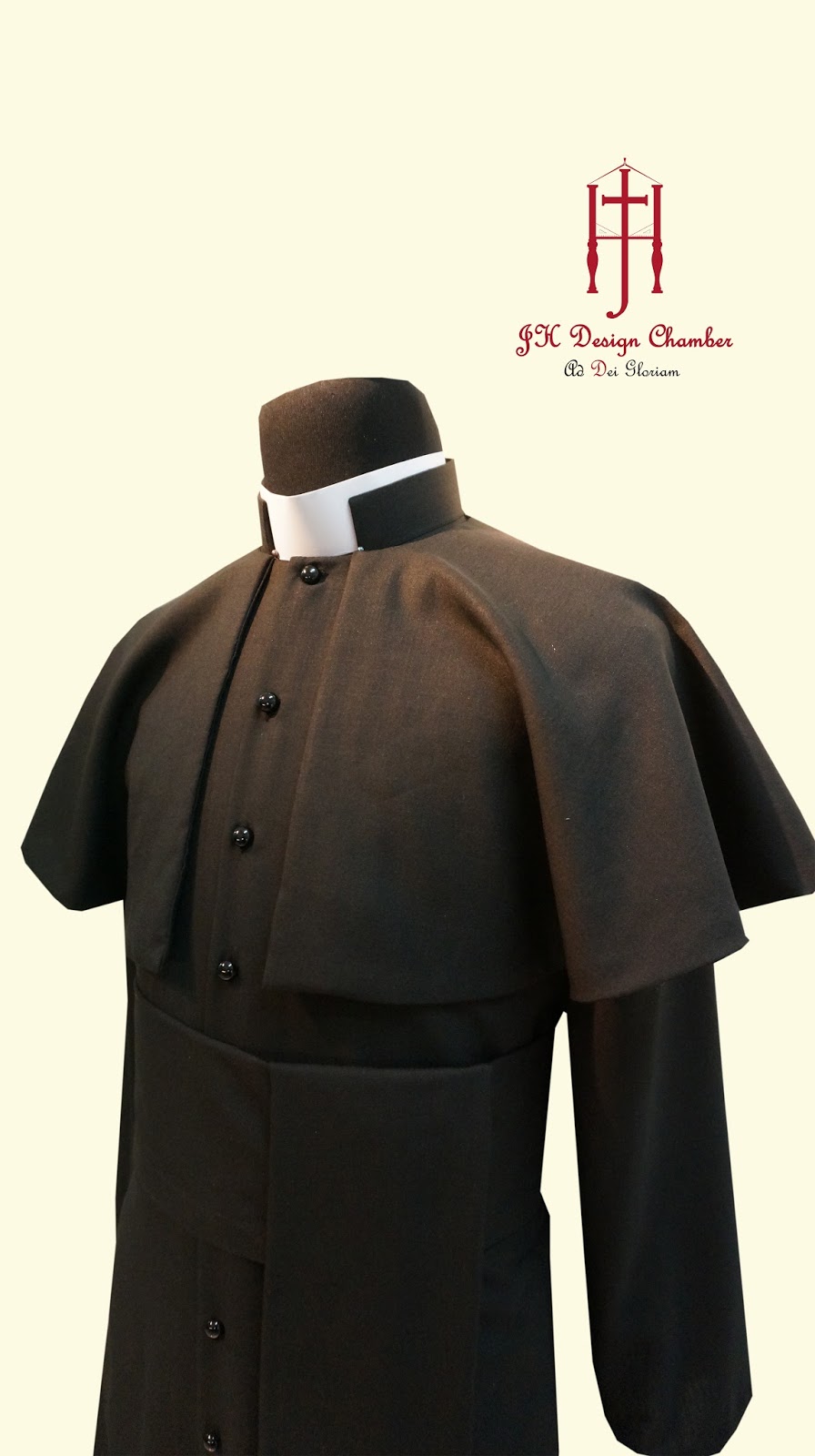 Full Soutane Cassock - With Shouder Cape