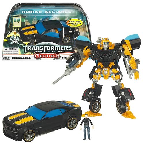 Robot Art: Transformers~BumbleBee w Sam Witwicky~DOTM Human Alliance~