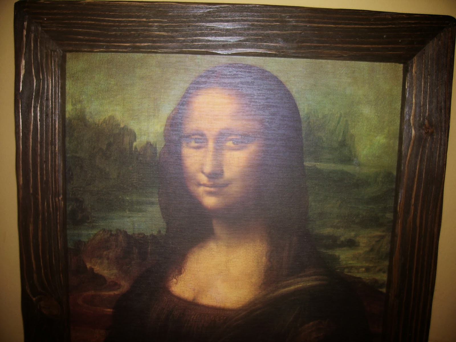 antiguedadesalmonte: Bonito cuadro "MONA LISA"