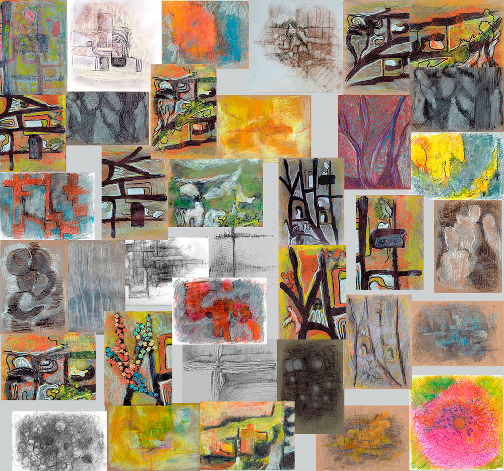 My Journey: Collage January 30 x 30 2017