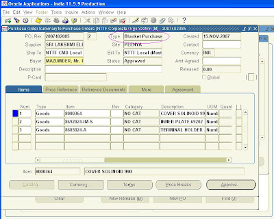 Oracle Apps Epicentre: Purchase Order Creation