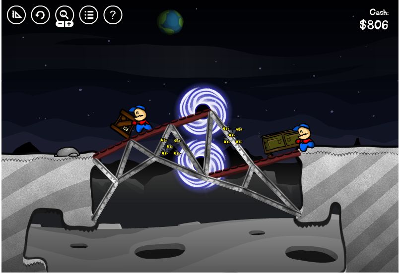 Game Walkthroughs (Oyun Çözümleri): Cargo Bridge 2 Walkthrough (The Moon)