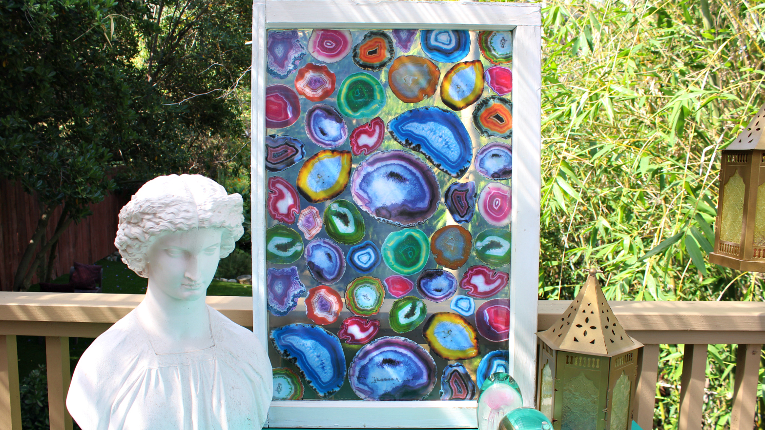 Mark Montano: Agate Stained Glass Window
