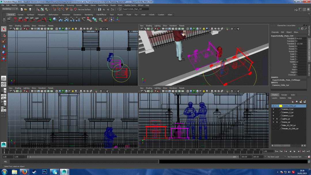 Mark Stamp - Digital Design: Maya Tutorials: Tracking and Crane shots