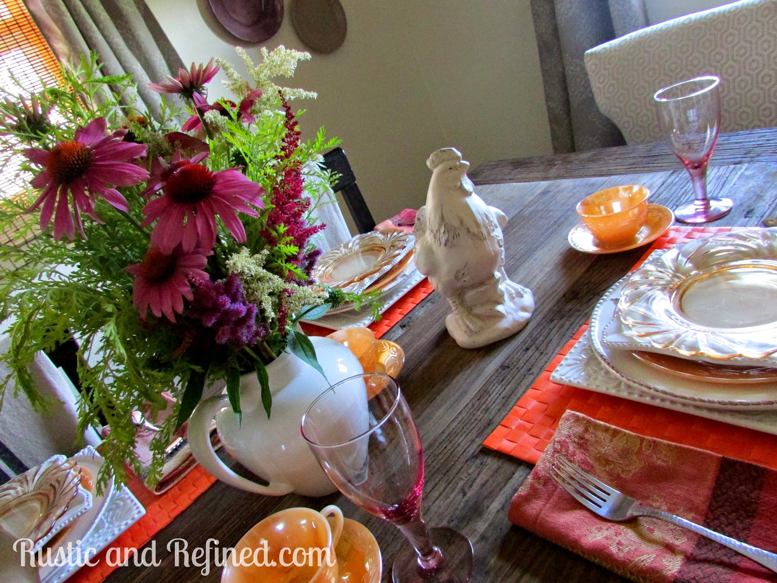 Summer Breakfast Tablescape | Rustic & Refined