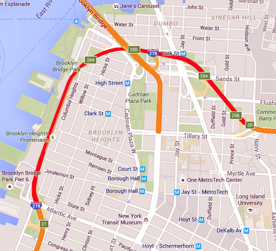 mcbrooklyn: BQE Closure Will Reroute Traffic in Brooklyn Heights ...