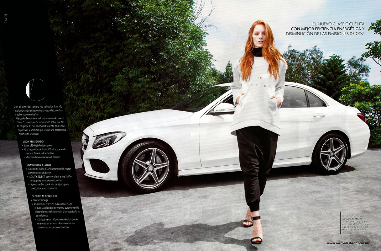 Kira Schön for Mercedes Benz / ELLE Magazine, August 2014. - WANTED ...