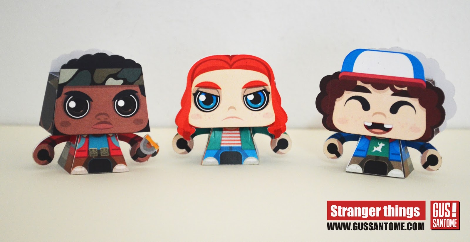 Mini Papercraft: Stranger things // Punk Eleven , Max and the Team