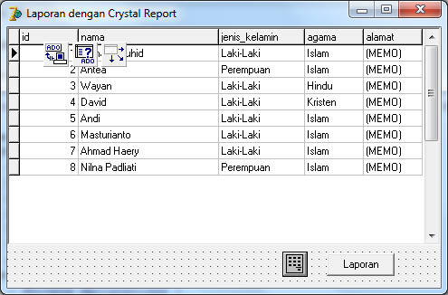Membuat dan Menampilkan Laporan dengan Crystal Report di Delphi - Tutorial Delphi