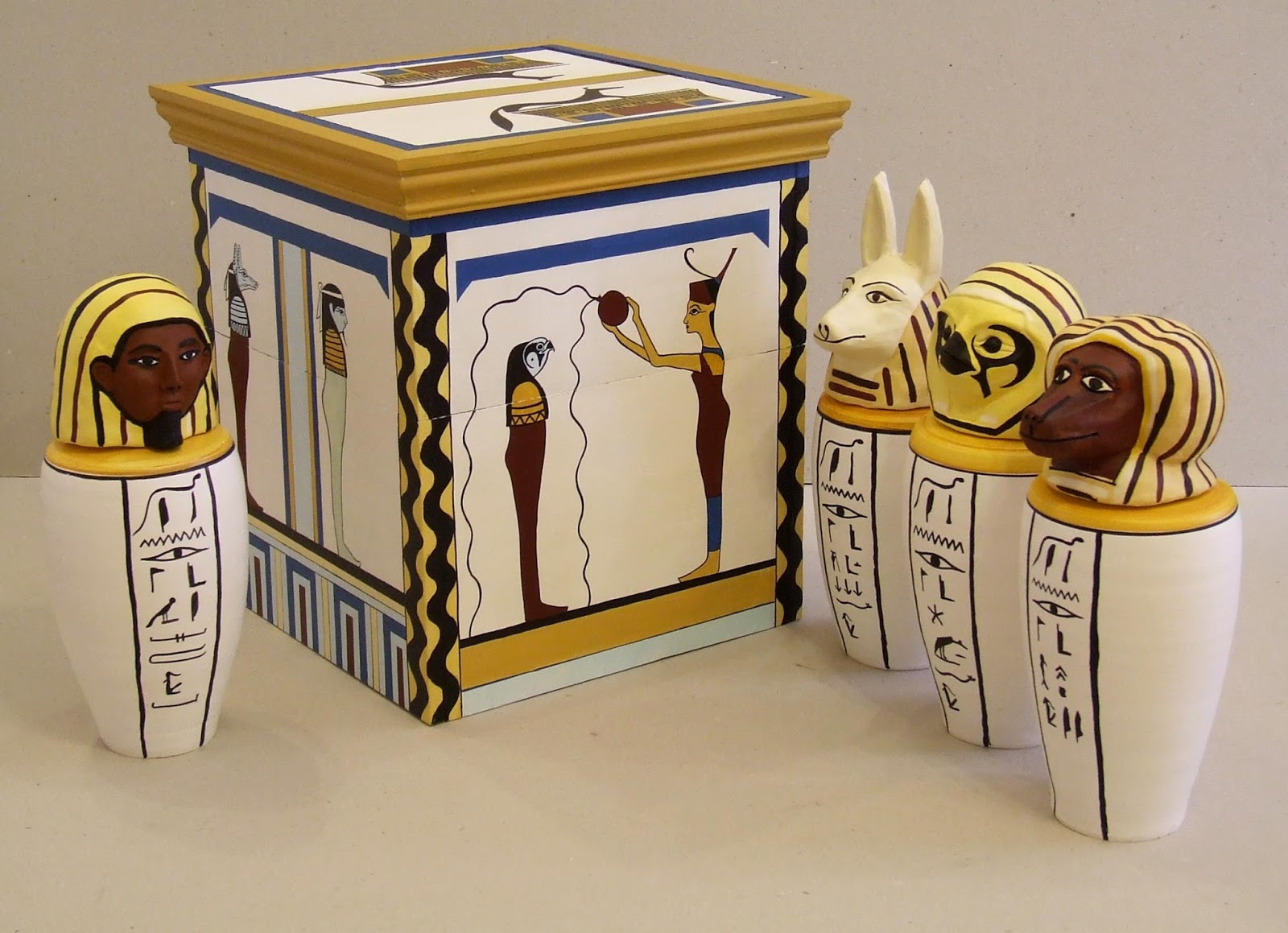 Graham's Potted History: Replica Egyptian Canopic Jars