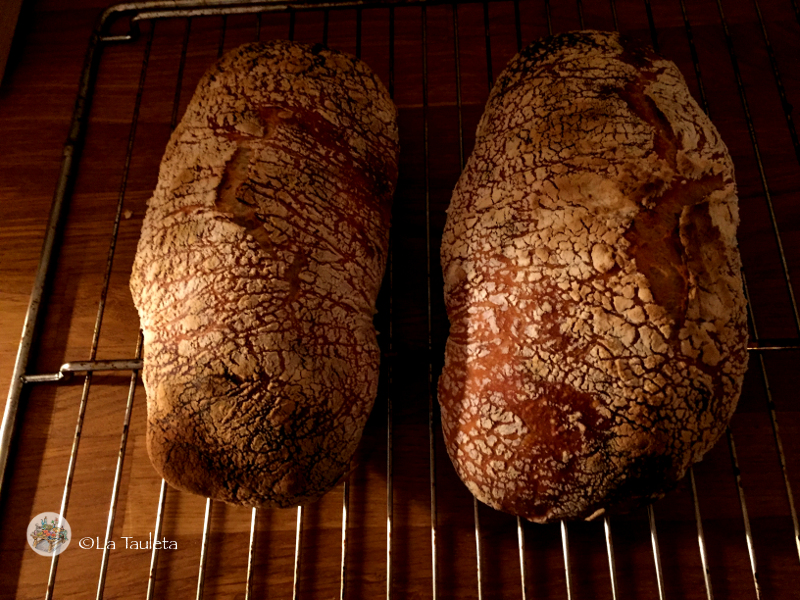 Pan Chapata - Pan sin amasar - Ciabatta - La Tauleta