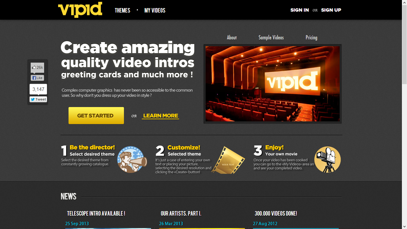 Crea intros espectaculares con Ivipid.com