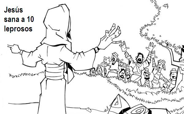 Laminas de La Biblia Para Colorear ,Imprimir y Recortar.: Jesús Sana a ...