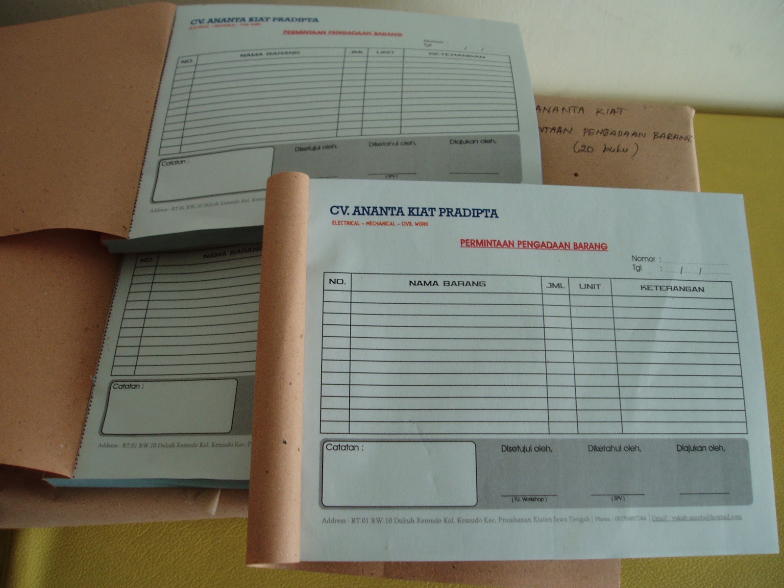 Cetak Nota dan Kwitansi Murah Jakarta Timur | WARU PRINTING