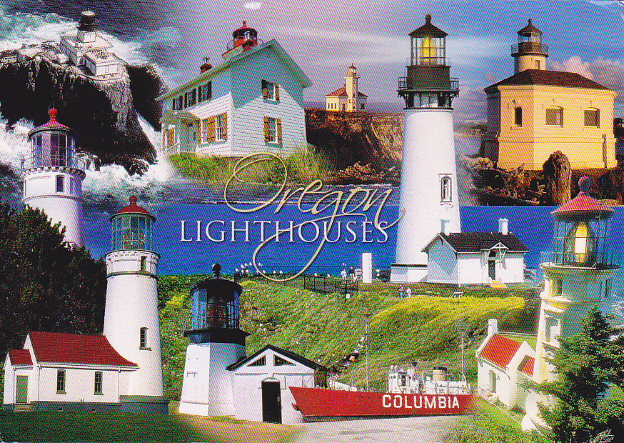 Postcard A La Carte: USA - Oregon Lighthouses
