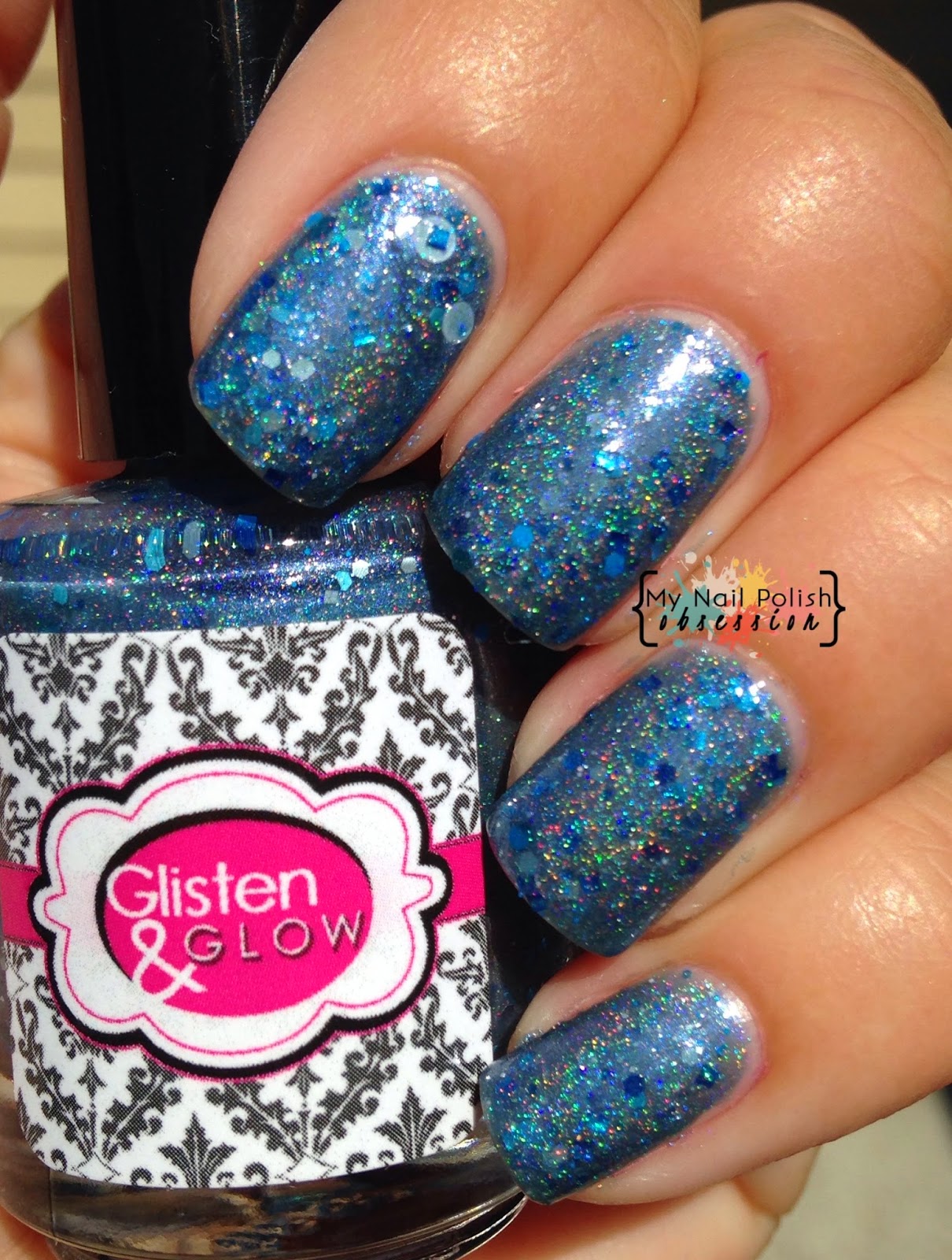 My Nail Polish Obsession: Glisten & Glow Love You To The Blue and Back