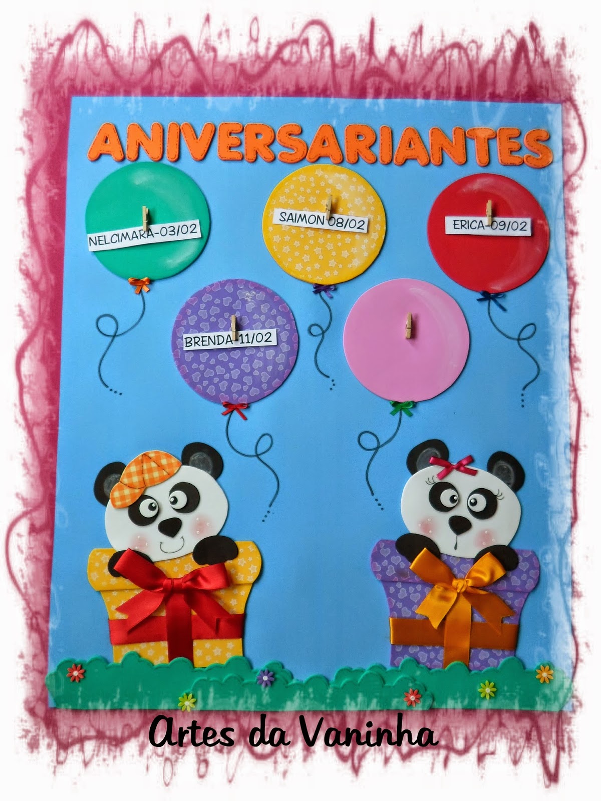 Artes da Vâninha: SALA DE AULA PANDA