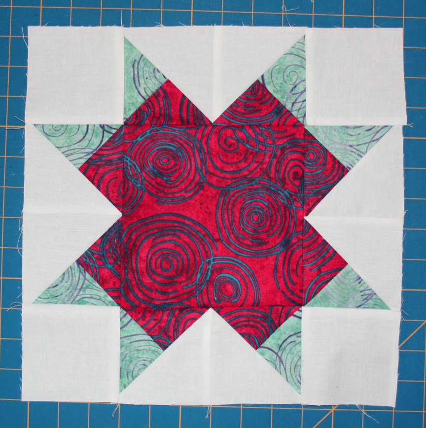 Inspired by Fabric: Star Sampler Block #6