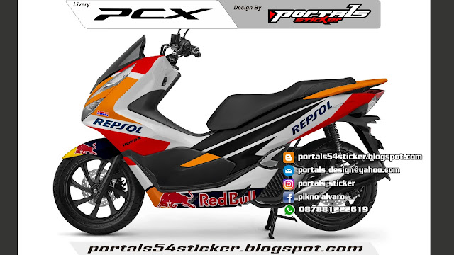 PORTALS STICKER : Cutting sticker honda pcx decal pcx 2018 design ...