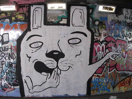Rabbit Graffiti Art Wallpaper