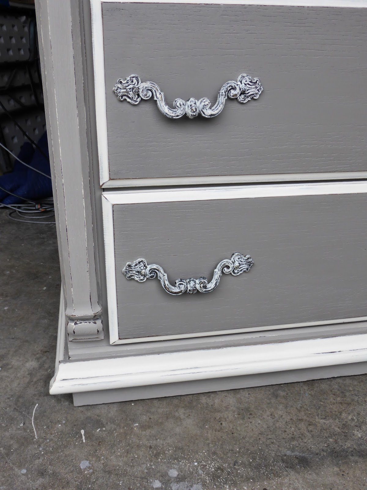Sweetly Chic: Sophisticated Grey Painted Lady Dresser