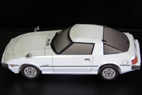 1978 Mazda RX-7 Savanna Paper Model | Paperized Crafts