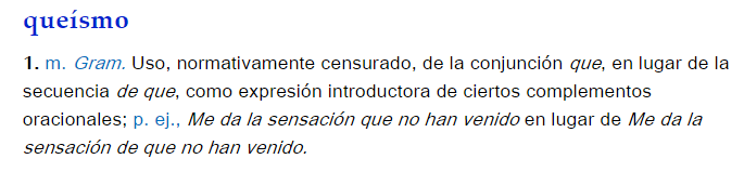 Vicios de lenguaje.: QUEISMO.