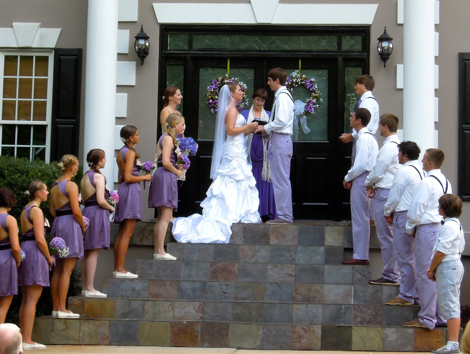 Raleigh Wedding Blog: Hot Lavender Home Wedding for Sarah and David!