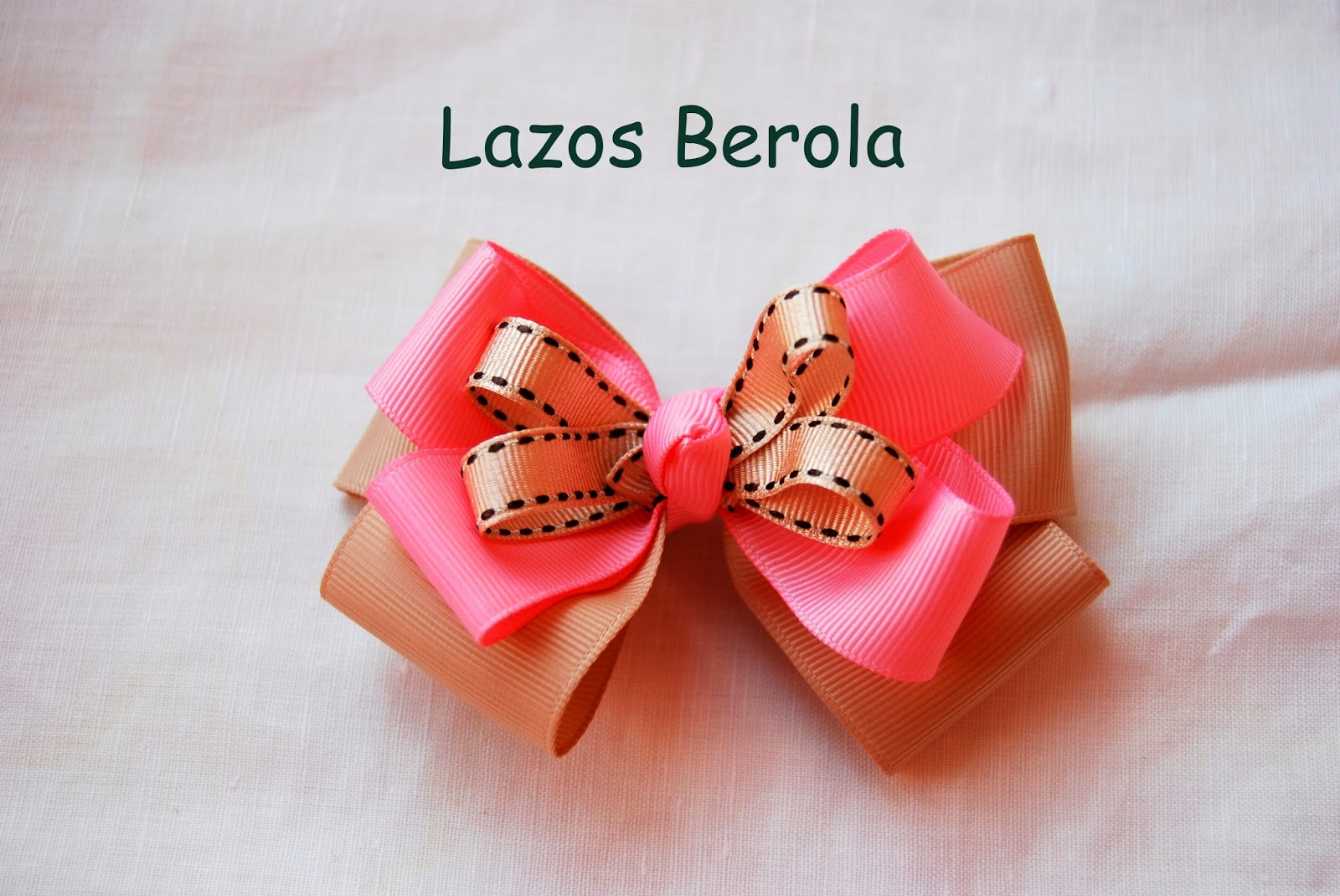 Lazos Berola: Lazos dobles con 2 cintas lisas