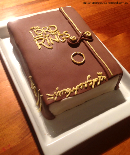 Elena Rogue: Lord Of The Rings Book Cake