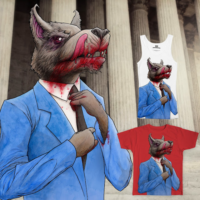 A Wolf Illustrations Blog: The Wolf of Wall Street Threadless T-shirt ...