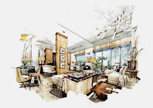 Interior Design Rendering ~ beautiful home interiors