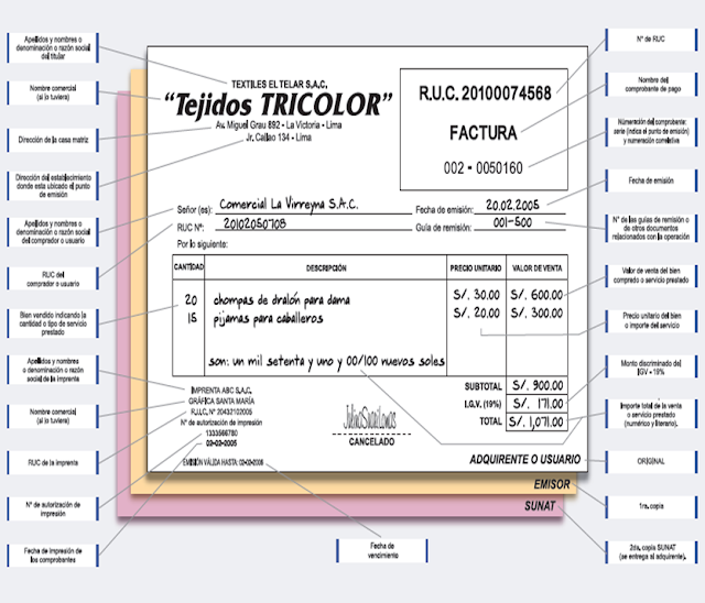 FACTURA ~ COMPROBANTES DE PAGO