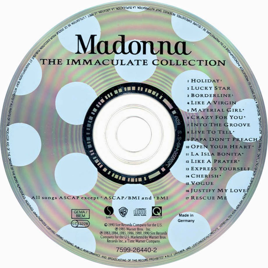 Madonna ‎– The Immaculate Collection - 1990