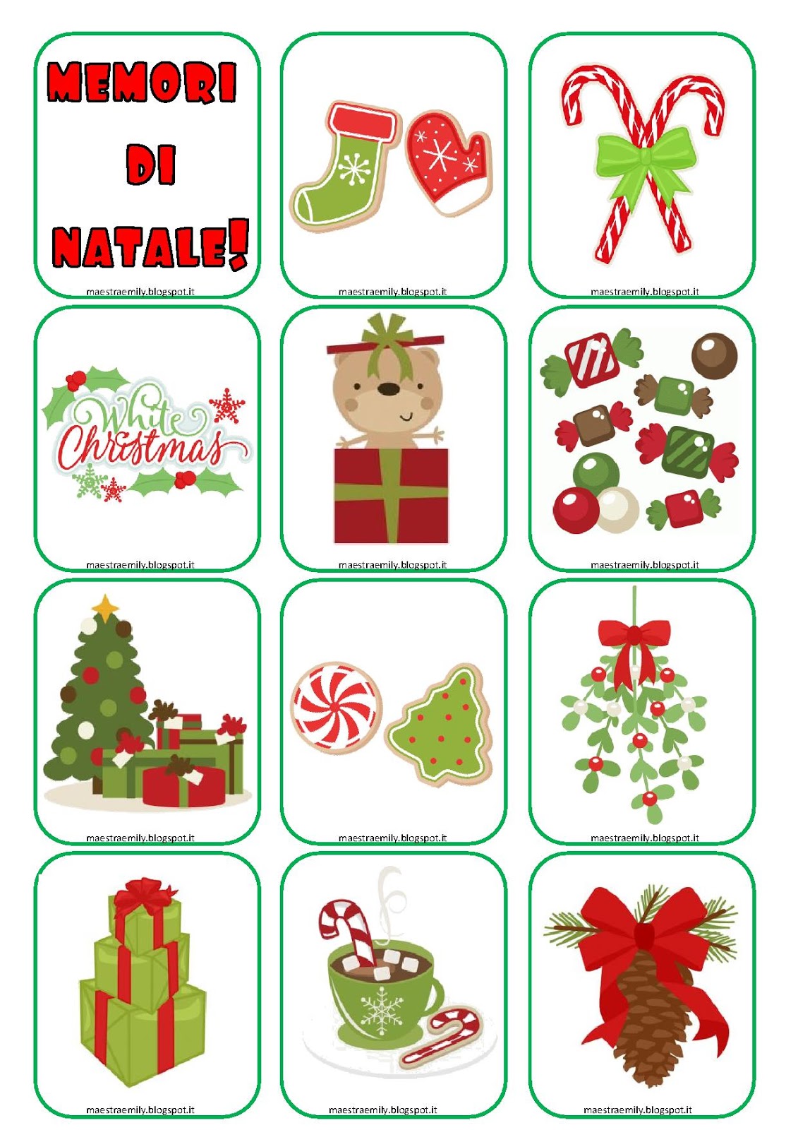 MaestraEmily: MEMORY DI NATALE...2!