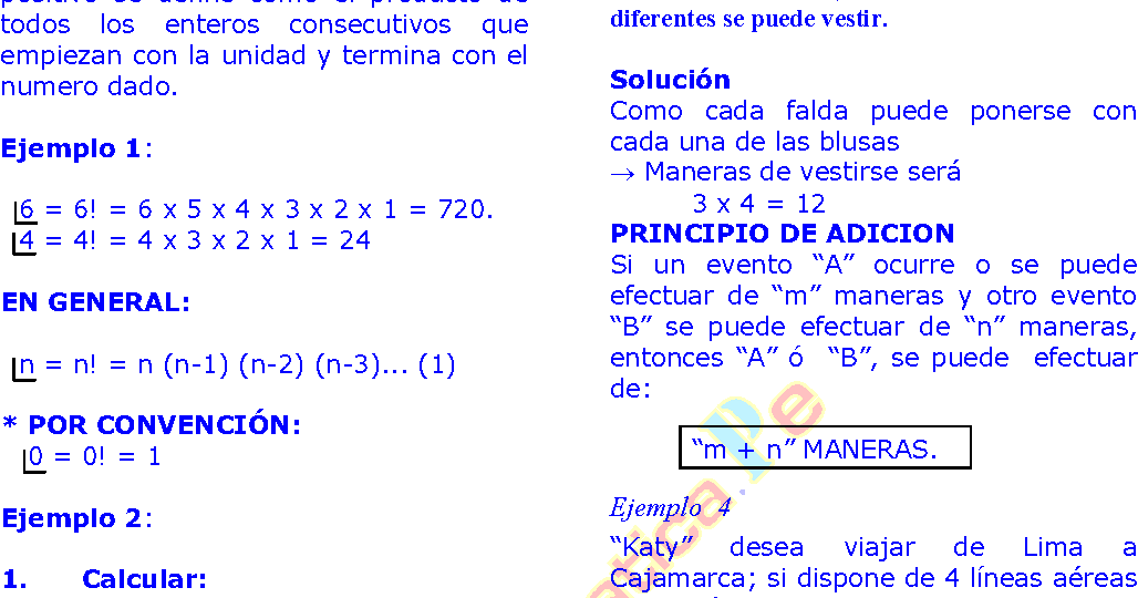 ANALISIS COMBINATORIO EJERCICIOS RESUELTOS DE RAZONAMIENTO MATEMÁTICO ...
