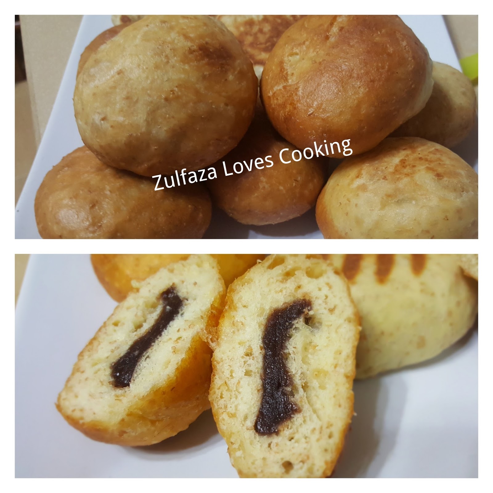 ZULFAZA LOVES COOKING: Pau goreng inti kacang merah