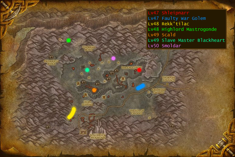 Warcraft Rares: Searing Gorge