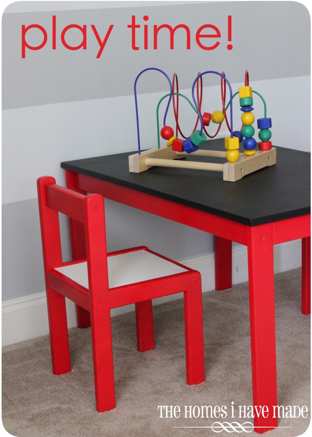 A Play Table Makeover! - The Homes I Have Made