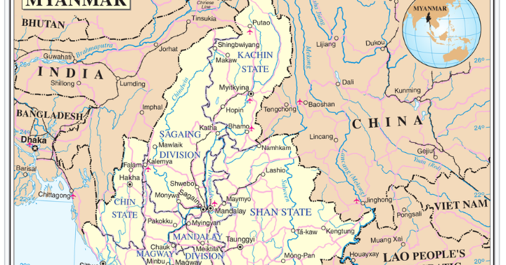 Myanmar city zip code..